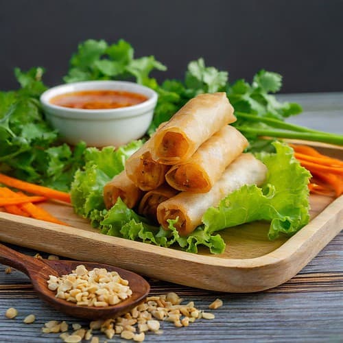 Pork Spring Roll (with Peanut Sauce) Recipe - Sticky Rice Thai Kitchen