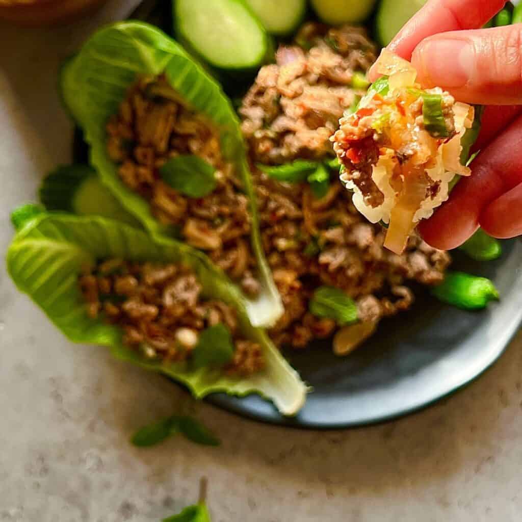 Pork Laab (Larb) Recipe - Sticky Rice Thai Kitchen