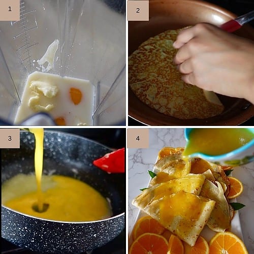 Crepe Suzette (No alcohol Orange Butter Crepe) - Sticky Rice Thai Kitchen