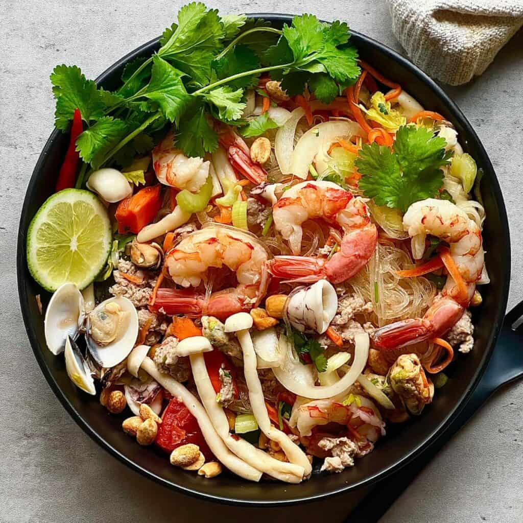Yum Woon Sen (Thai Glass Noodle Salad) - Sticky Rice Thai Kitchen