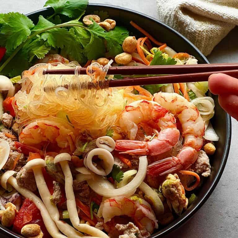Yum Woon Sen (Thai Glass Noodle Salad) - Sticky Rice Thai Kitchen