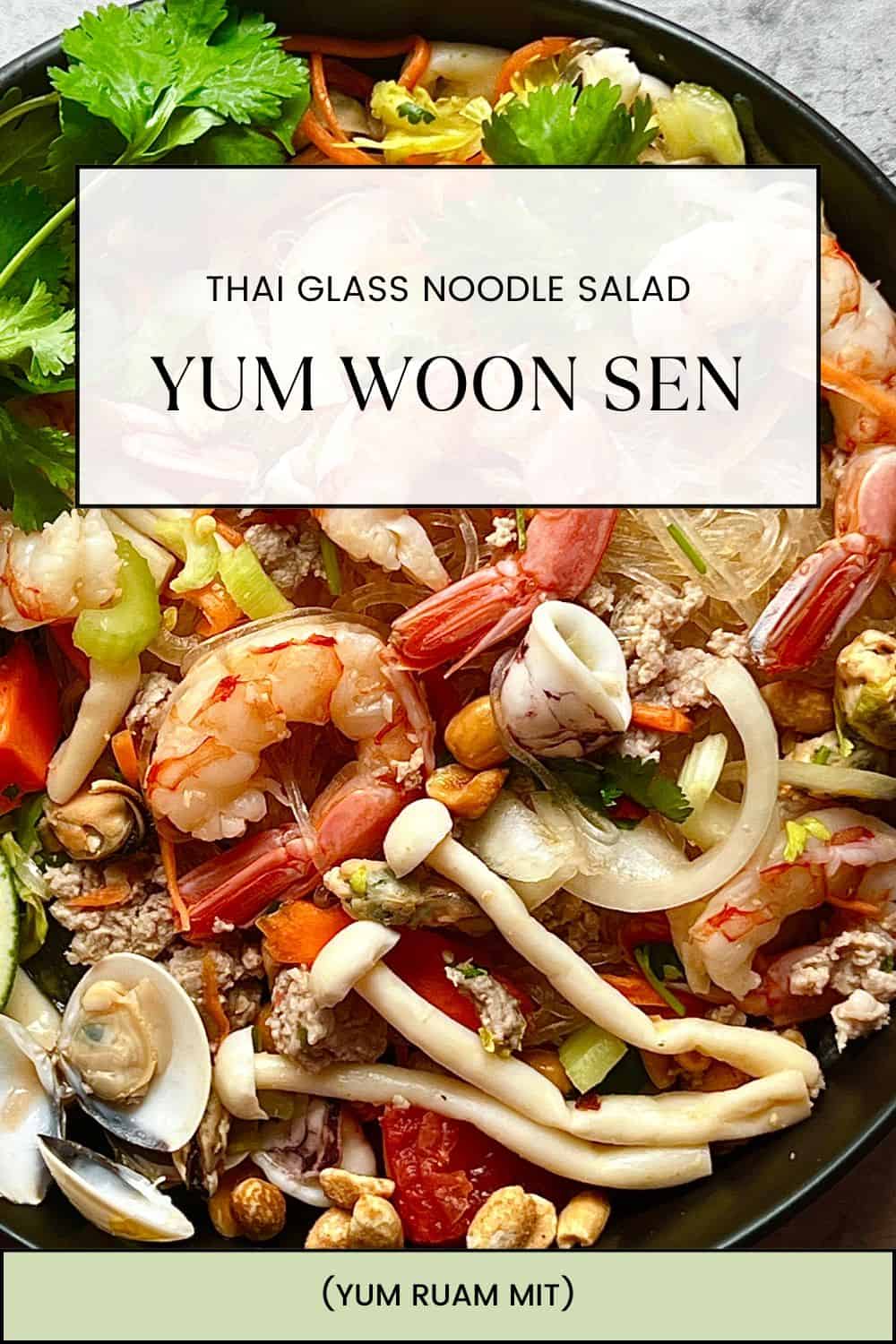 Yum Woon Sen (Thai Glass Noodle Salad) - Sticky Rice Thai Kitchen