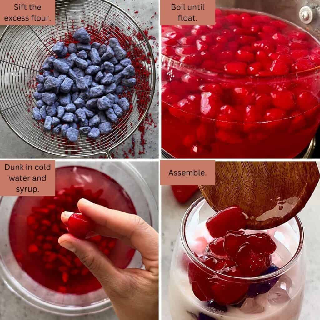 Thai Red Rubies Dessert (Tub Tim Grob) - Sticky Rice Thai Kitchen