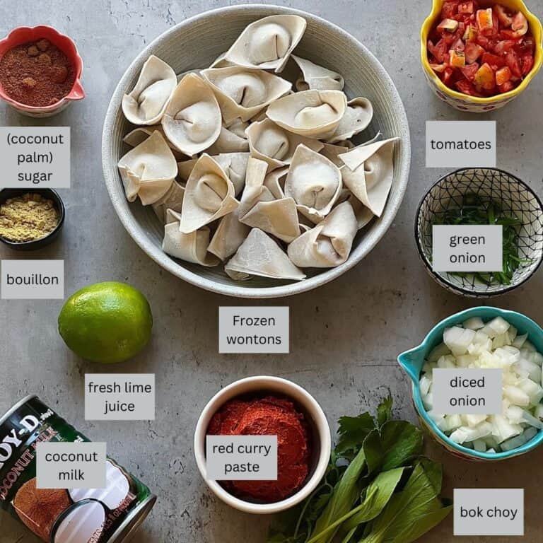 Red Curry Wonton Soup - Sticky Rice Thai Kitchen