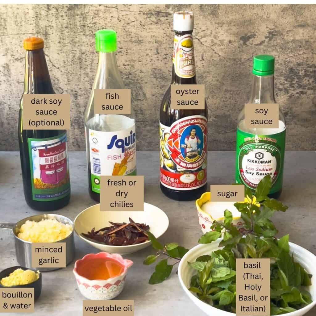 Thai Basil Sauce for Stir Fry - Sticky Rice Thai Kitchen