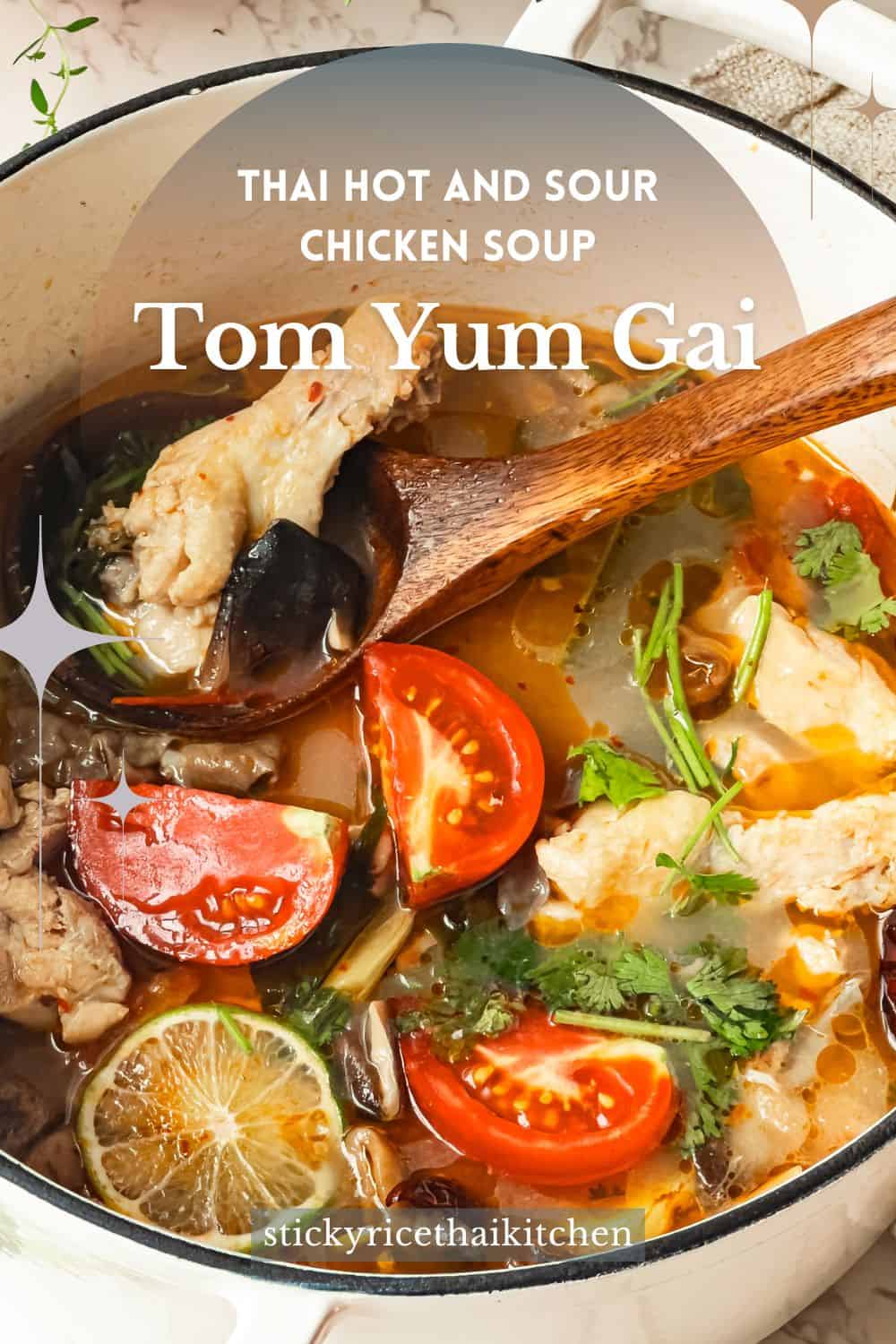 Tom Yum Gai (Thai Hot and Sour Chicken Soup) - Sticky Rice Thai Kitchen