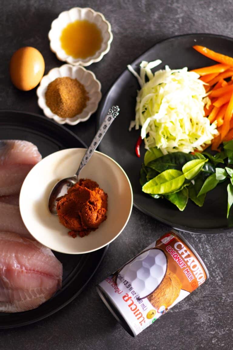 Thai Curry Fish Custard (Hor Mok Pla) - Sticky Rice Thai Kitchen