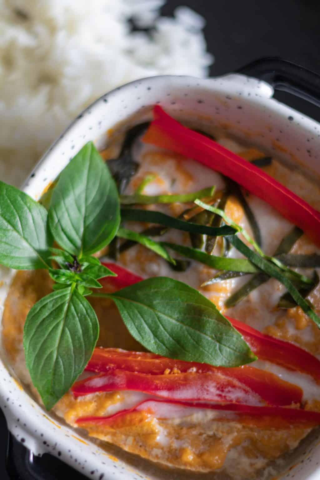 Thai Curry Fish Custard (Hor Mok Pla) - Sticky Rice Thai Kitchen