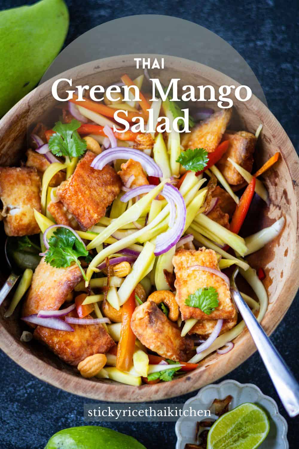 Thai Green Mango Salad (ยำมะม่วง) - Sticky Rice Thai Kitchen