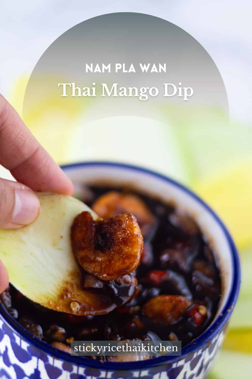 Nam Pla Wan (Thai Mango Dipping Sauce) - Sticky Rice Thai Kitchen