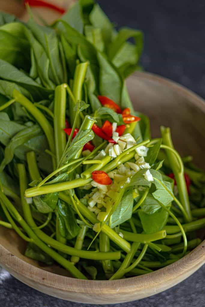 Water Spinach Stir Fry (Pad Pak Boong) - Sticky Rice Thai Kitchen