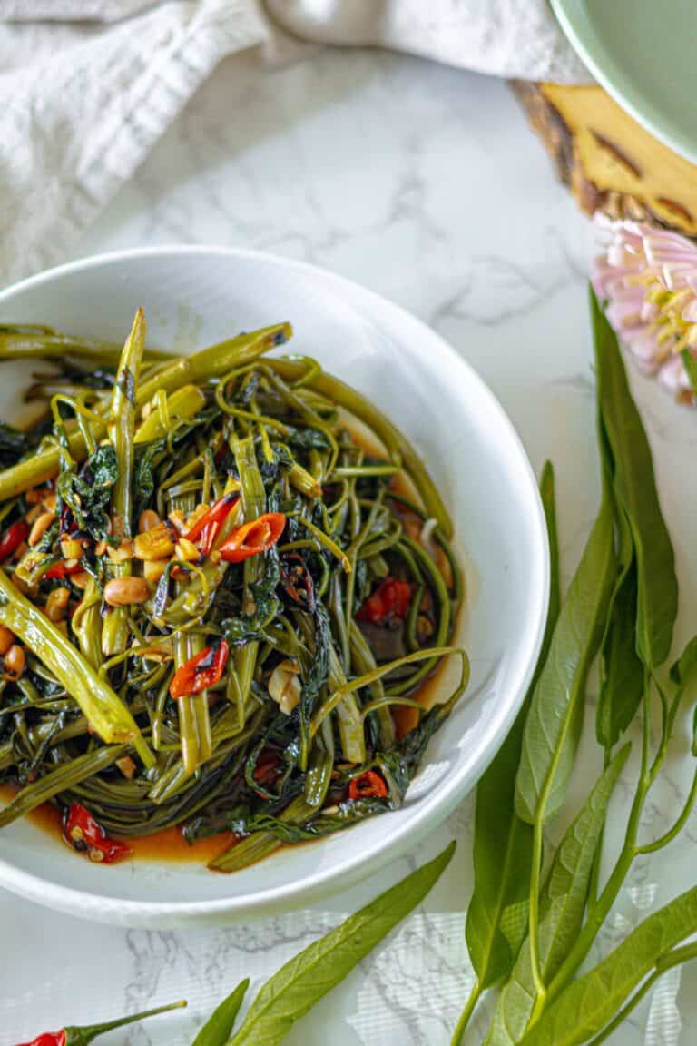 Water Spinach Stir Fry (Pad Pak Boong) - Sticky Rice Thai Kitchen